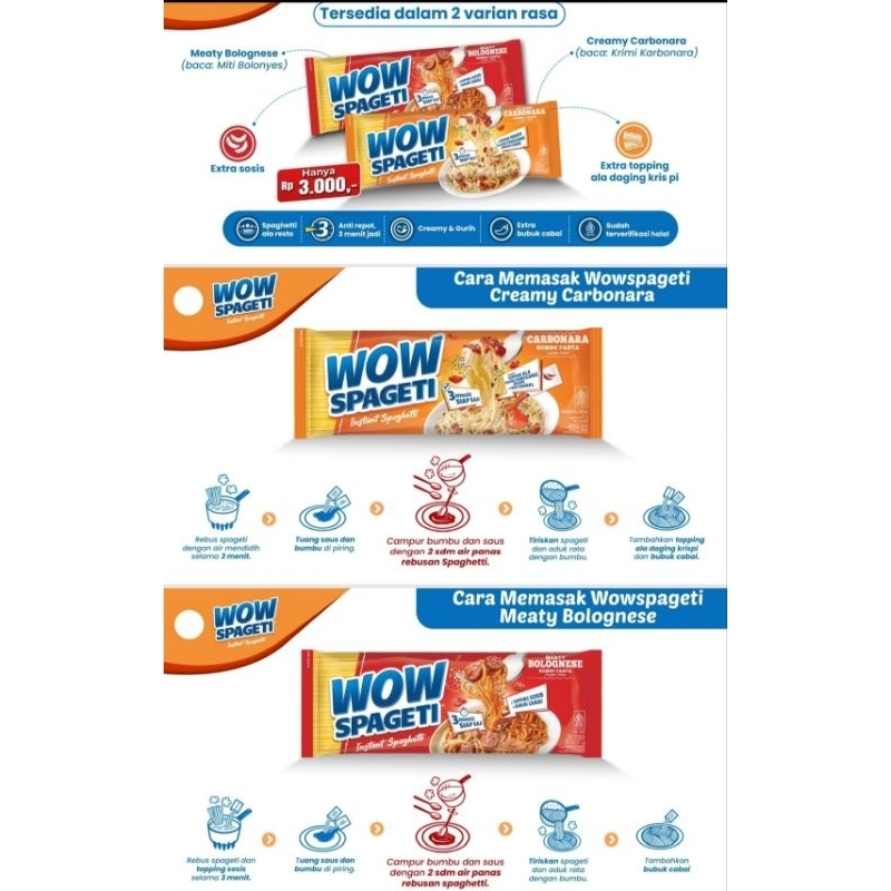 Jual PROMO !! WOW Spaghetti instant mayora Meaty Bolognese dan ...