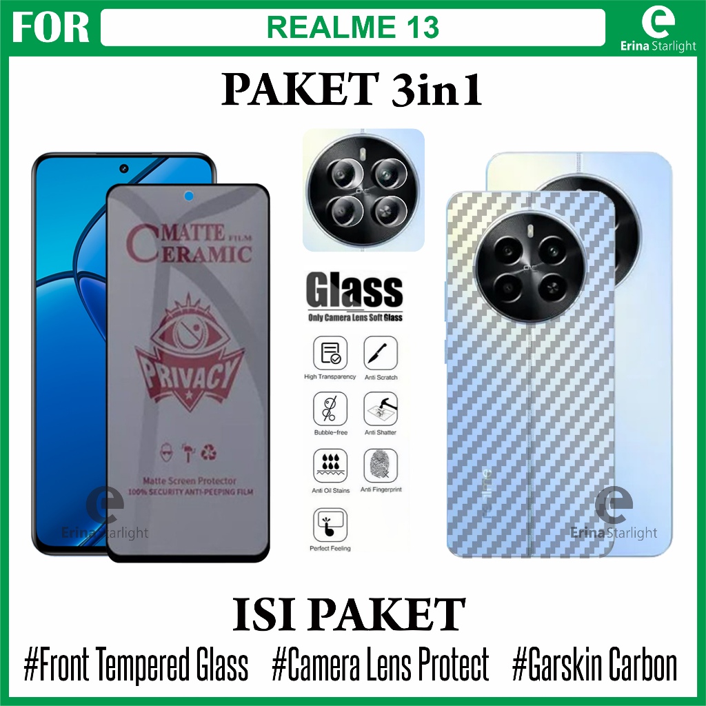 Jual Paket Hemat 3in1 Tempered Glass Realme 13 4G 13 5G 13+ 5G Free ...