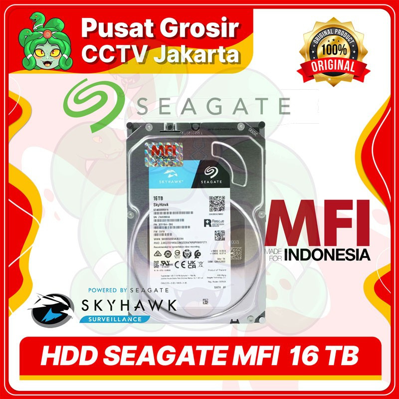 Jual Harddisk HDD 16TB Seagate 3,5" Skyhawk MFI | Shopee Indonesia