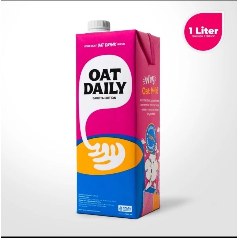 Jual OAT DAILY 1 L SUSU OAT MILK 1000 ML | Shopee Indonesia