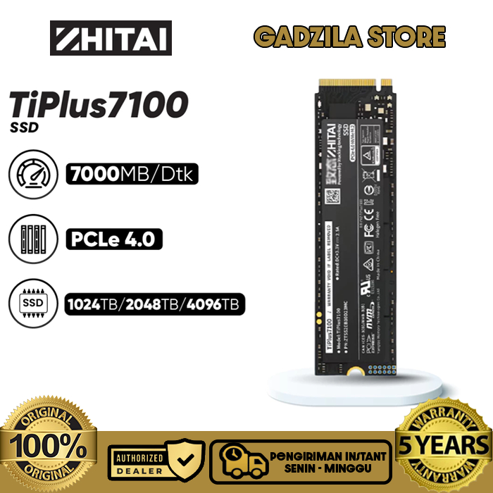 Jual ZhiTai SSD TiPlus 7100 1TB / 2TB / 4TB M.2 Memory SSD Tiplus7100 Notebook Desktop PS5 M.2 ...