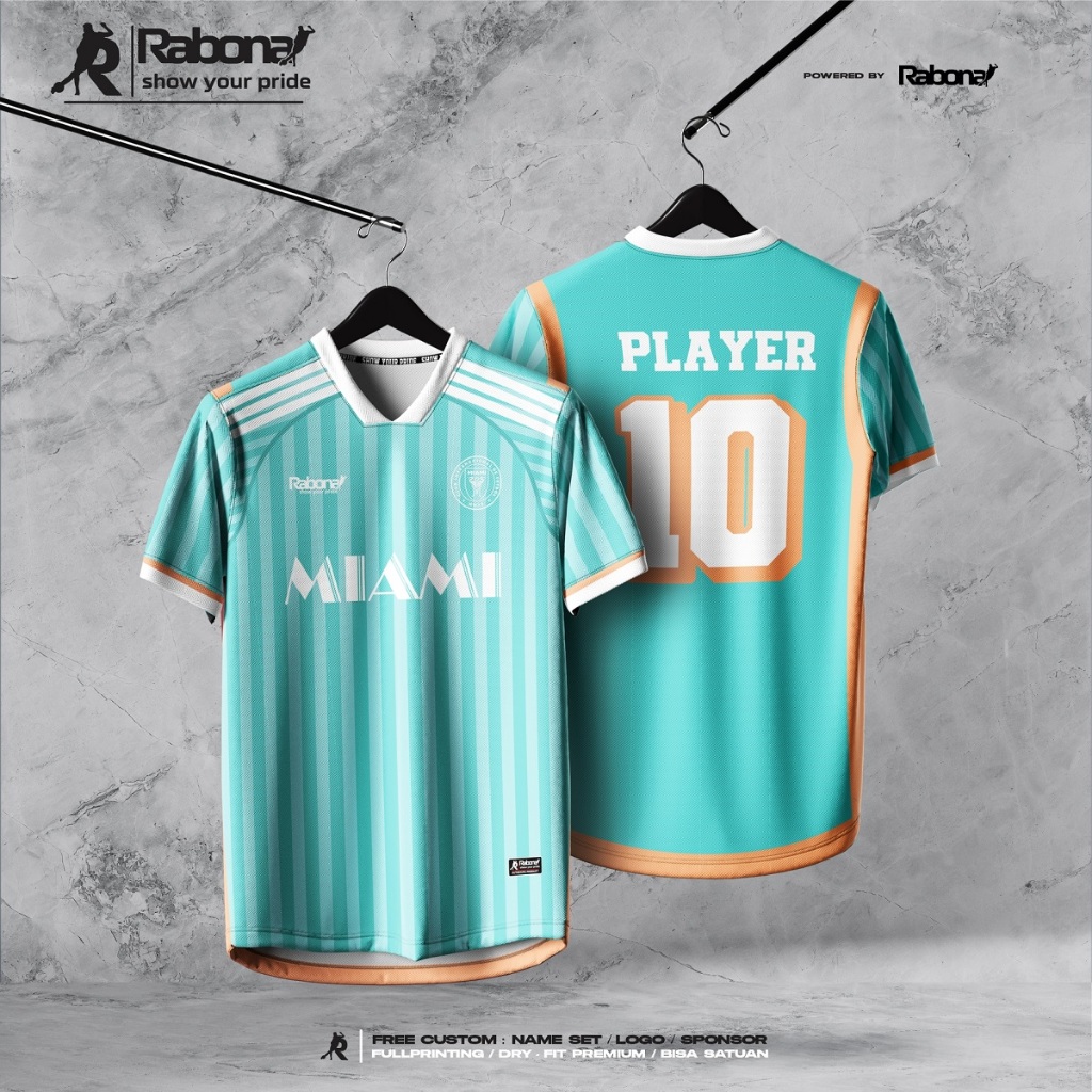 Jual JERSEY Futsal Bola INTER MIAMI (FREE CUSTOM Nama Logo Sponsor ...