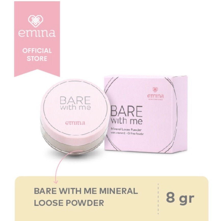 Jual Emina Bare With Me Mineral Loose Powder 8gr | Shopee Indonesia