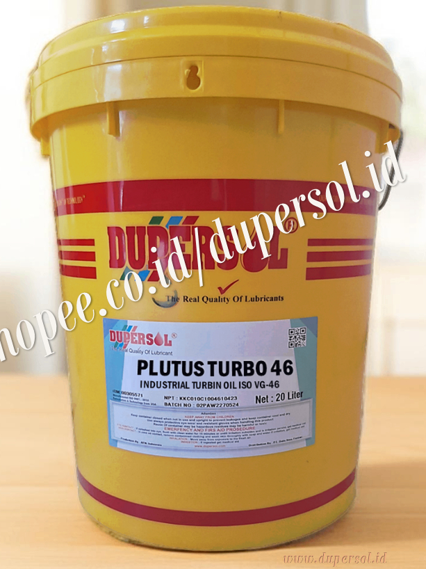 Jual DUPERSOL PLUTUS TURBO 46 / OLI TURBIN ISO VG 46 / TURBINE OIL ...