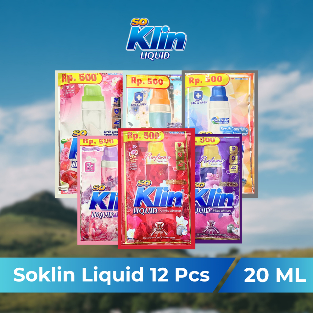 Jual So Klin Liquid Liquide SoKlin Cair Kemasan 500 1 Renceng 12 Pcs | Shopee Indonesia