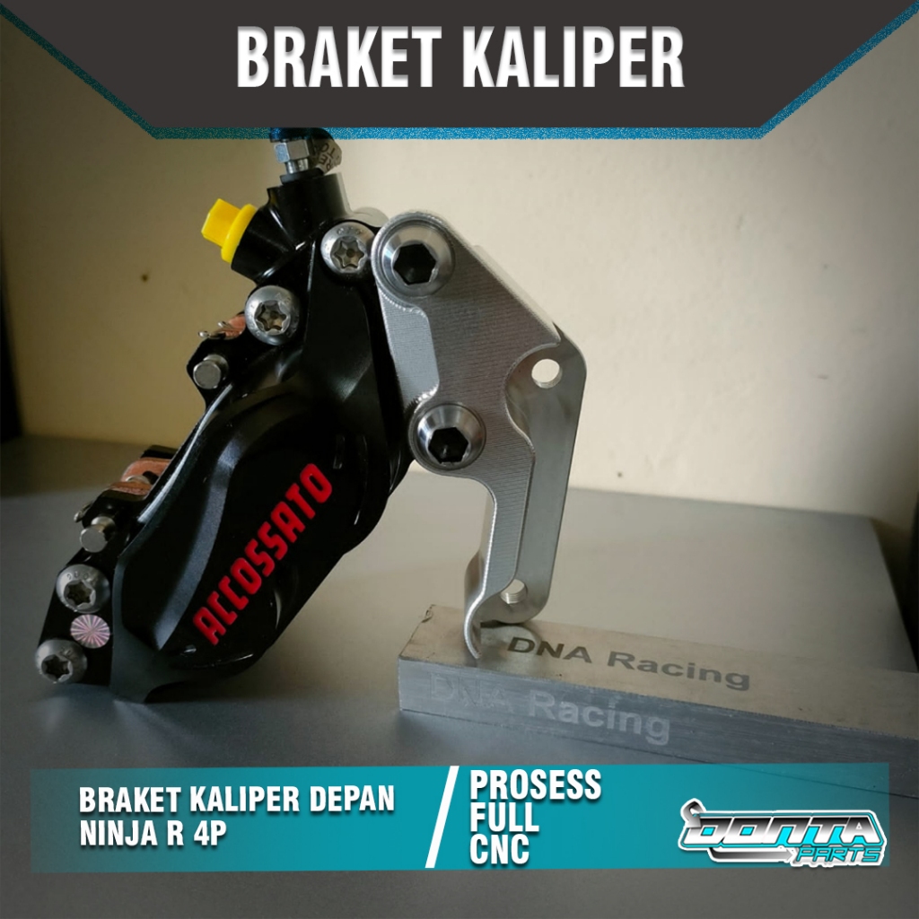 Jual braket caliper depan braket kaliper ninja r 4p cnc | Shopee Indonesia