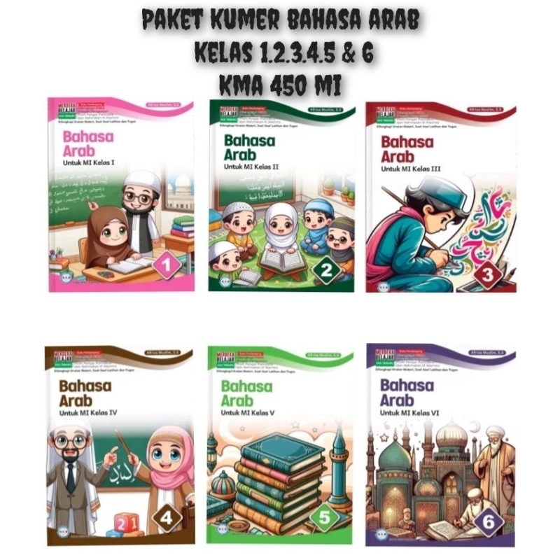 Jual Paket Buku Siswa Bahasa Arab Kelas 1 2 3 4 5 6 SD/MI Original - KUMER KMA 450 GOS | Shopee ...