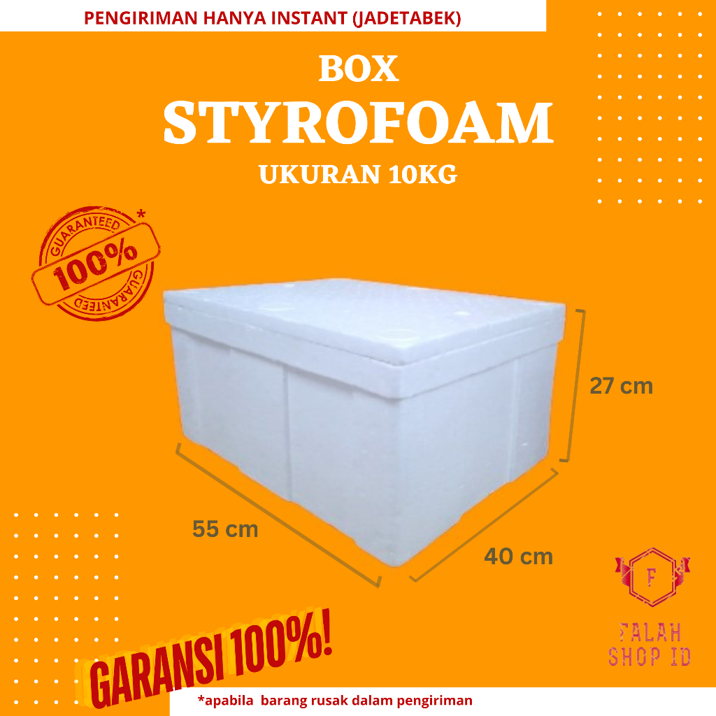 Jual STYROFOAM BOX 10 KG 55 X 40 X 27 CM Vegetable Box 10Kg / Box Buah ...