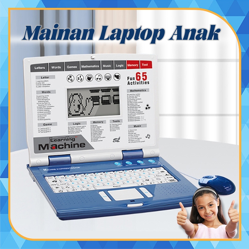 Jual Mainan Edukasi Laptop Anak Multifungsi Learning Machine | Shopee ...