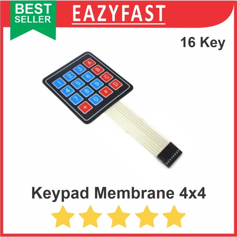 Jual Keypad Numpad 4x4 Matrix 16 Key Tombol Membran Switch Push Button ...