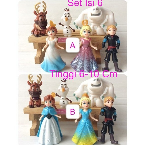 Jual ACTION FIGURE PRINCESS DISNEY FROZEN SET SET ISI 6 PCS | Shopee ...