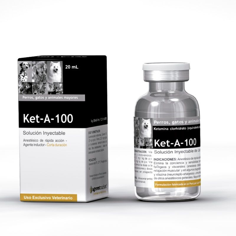 Jual KET - A 100 ORIGINAL injectable solution keta 100 | Shopee Indonesia