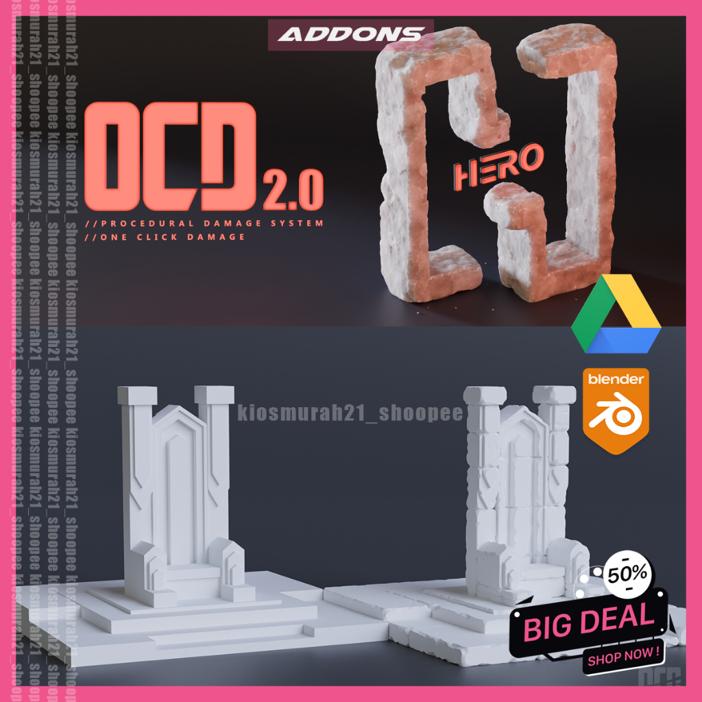 Jual Ocd (One Click Damage) - Blender 3D Addons | Shopee Indonesia
