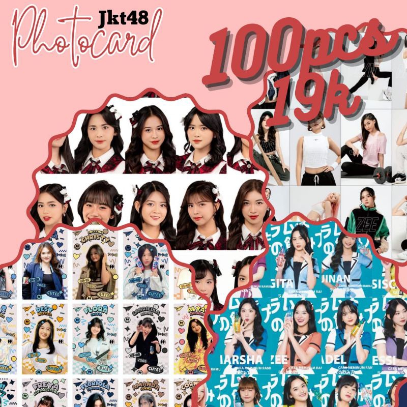 Jual PHOTOCARD JKT48 100PCS - 19K - RED KABESHA / WALLPAPER / RAMUNE / SPORTY | Shopee Indonesia