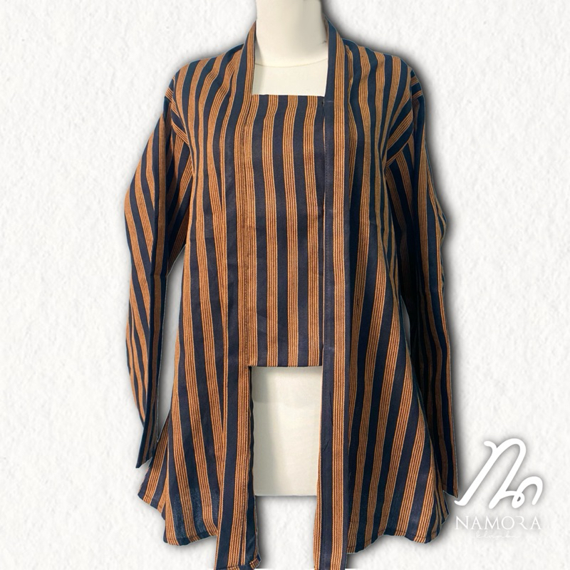 Jual Baju Kebaya Lurik Tradisional Atasan Pakaian Adat Jawa Lengan Panjang Wanita Dewasa Warna ...