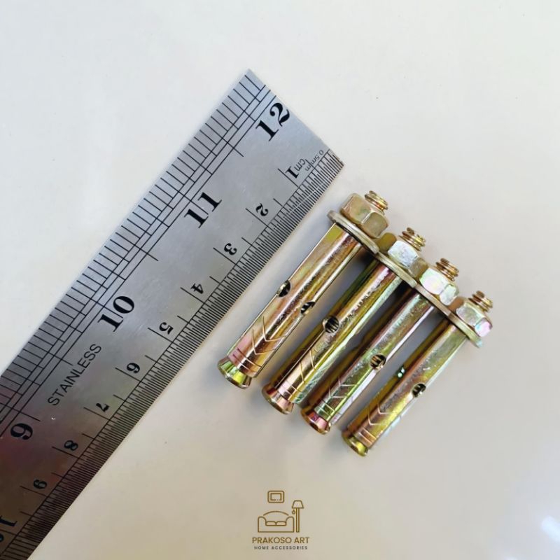 Jual Dyna Bolt 8mm x 5cm Baut & Mur Besi Kuning | Shopee Indonesia