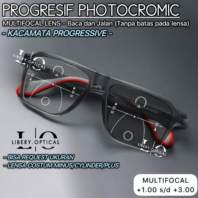 Jual Kacamata Plus PROGRESIF Photocromic baca dan Jalan SPORT ...