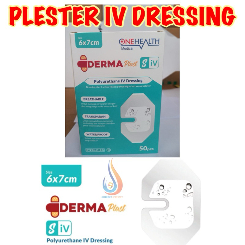 Jual PLESTER FIKSASI INFUS / DERMAFIX S IV isi 50 / DERMAPLAST S IV isi ...