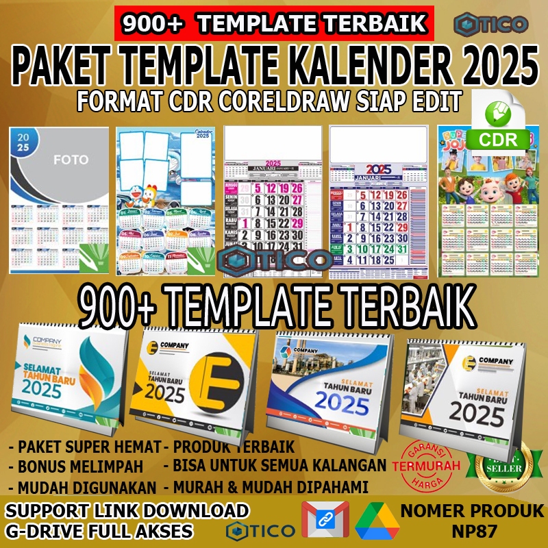 Jual PAKET 900 TEMPLATE KALENDER 2025 KOLEKSI TEMPLATE DESAIN GRAFIS ...
