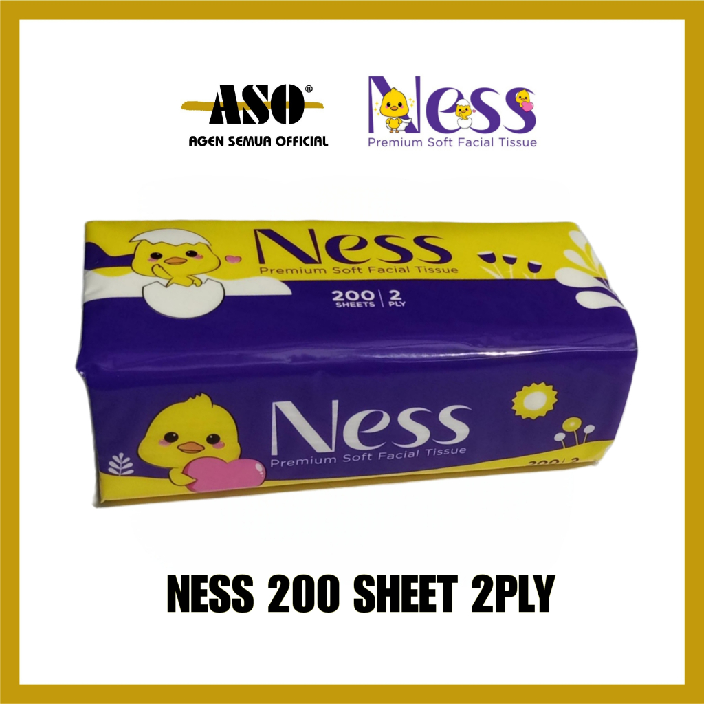 Jual Tisu TISSUE NESS 200 sheet facial tissue PROMO !!! | Shopee Indonesia