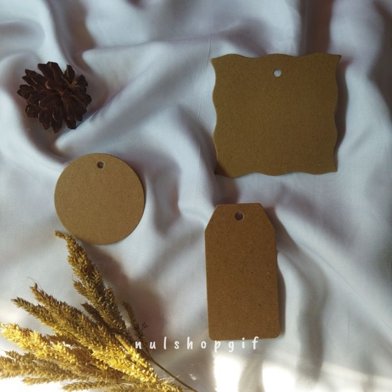 Jual Hangtag Kraft Polos | Hang Tag Label Souvenir | Shopee Indonesia