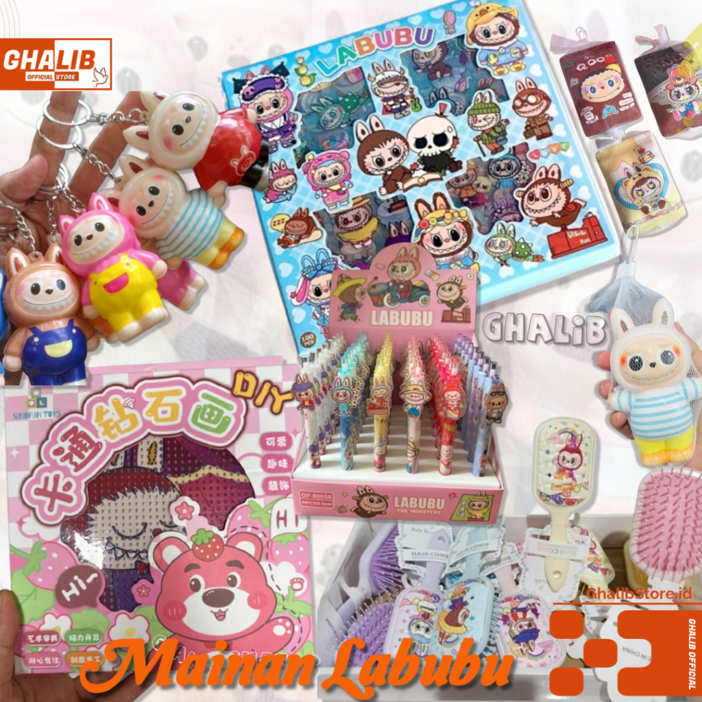 Jual Mainan Anak Squishy Sticker Stiker Sisir Rambut Anak Pulpen Gel ...