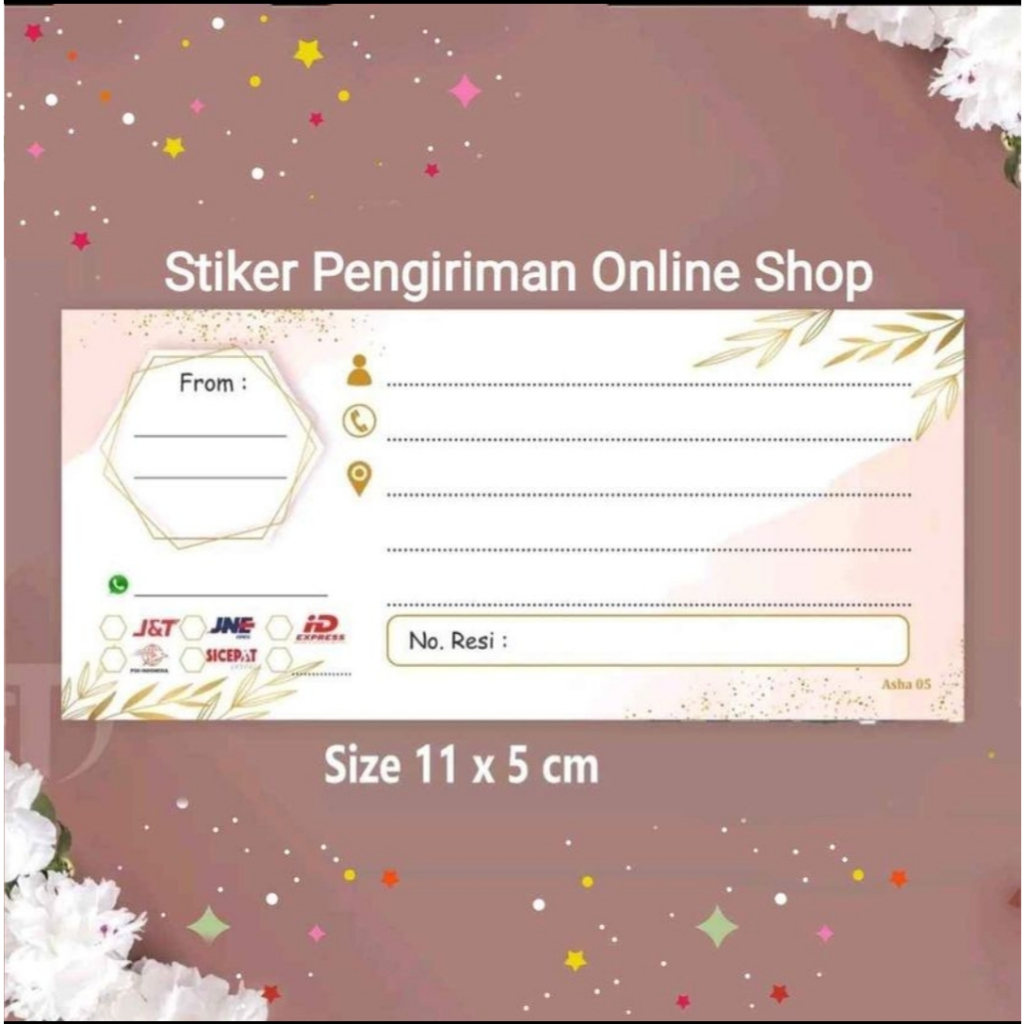 Jual Stiker Label Pengiriman Paket OlShop 50 pcs | Shopee Indonesia