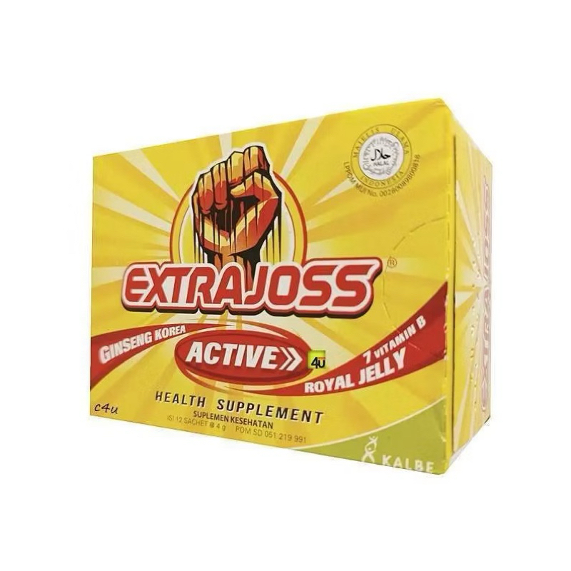 Jual Extra Joss Active 1 Box 12 Sachet 4g Serbuk Minuman Berenergi ...