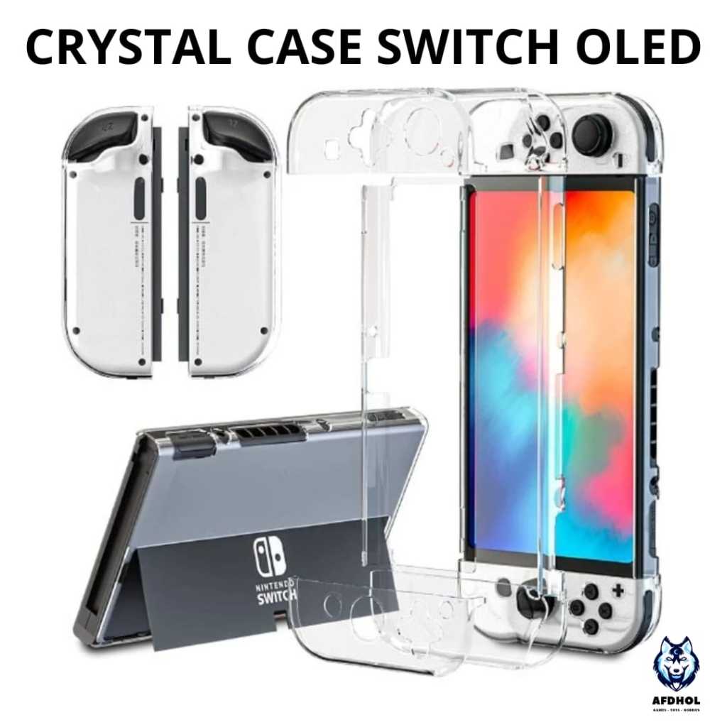 Jual CRYSTAL CASE MIKA NINTENDO SWITCH OLED HARD COVER CASING ...