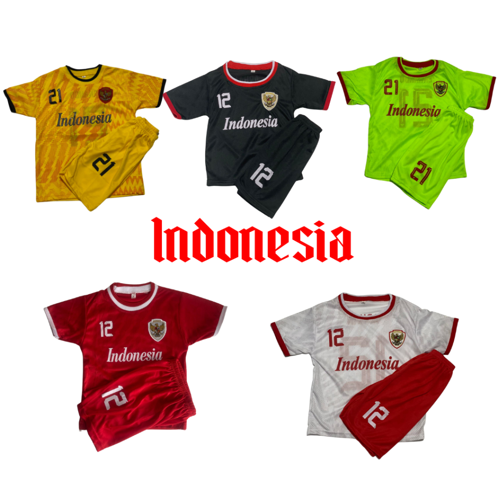 Jual SETELAN BAJU BOLA ANAK ANAK TIMNAS INDONESIA TERBARU JERSEY FUTSAL TIMNAS NEGARA TERMURAH ...