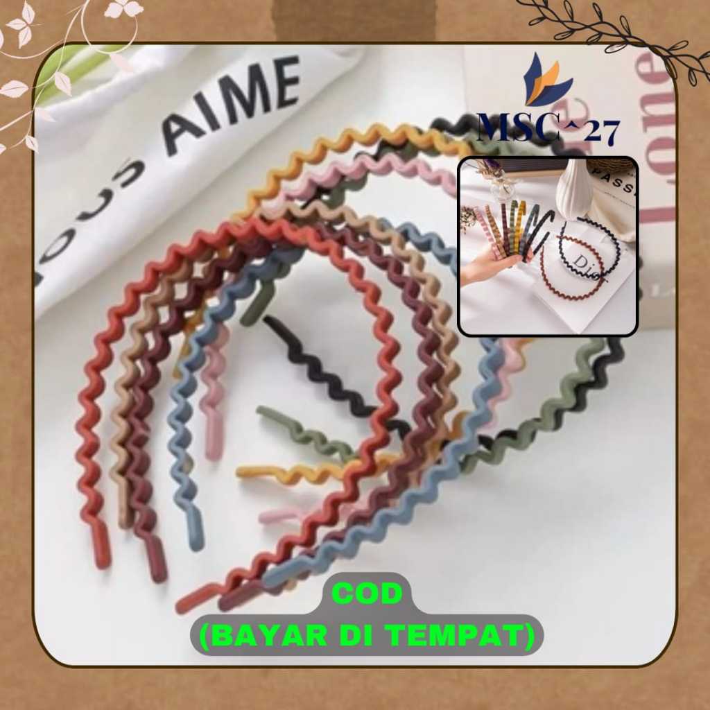 Jual Bando Fashion Doff Model Gelombang Wanita Fashion Rambut Korea ...