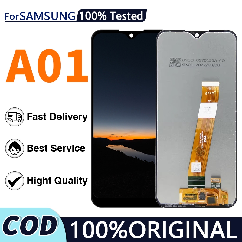 Jual 【ORIGINAL】LCD for SAMSUNG A01 ORIGINAL FULL SET TOUCHSCREEN ORI HD ...