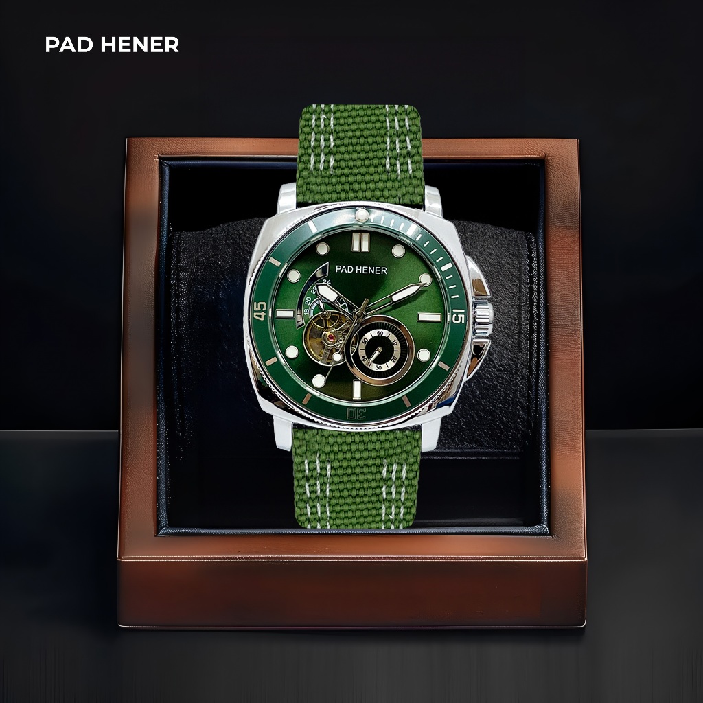 Jual PAD HENER OTTO Jam Tangan Tanpa baterai Automatic Turbilon Anti ...