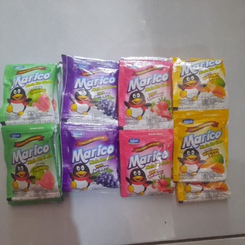 Jual MARICO nata de coco 1 RENTENG ISI 10 pcs | Shopee Indonesia