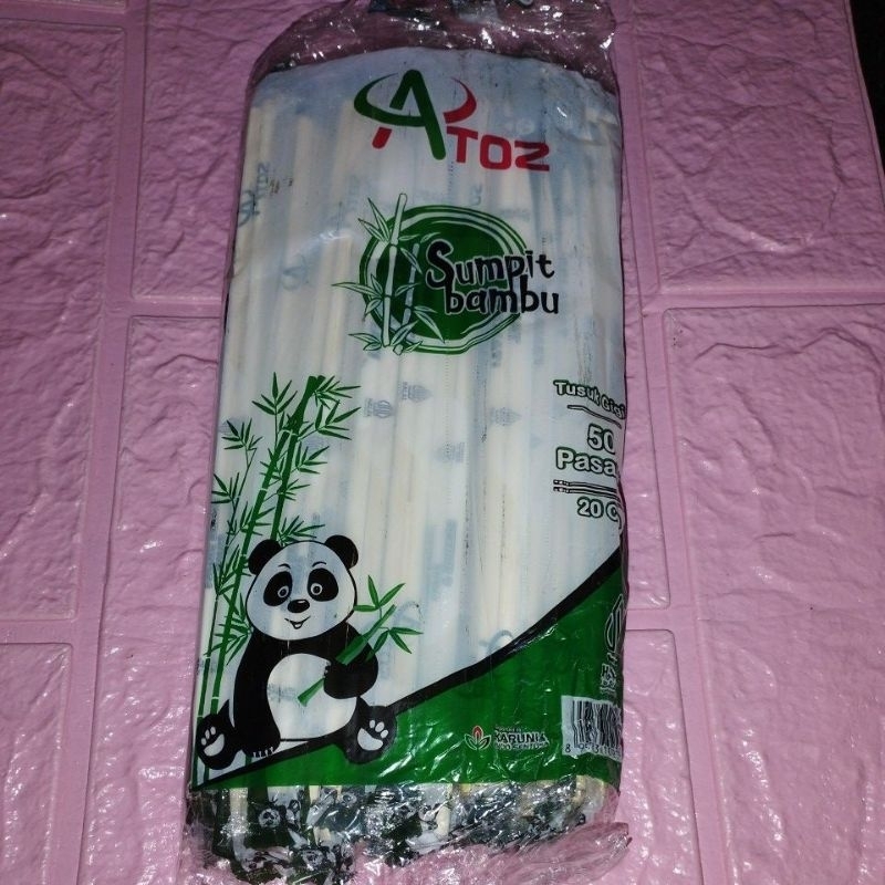 Jual SUMPIT BAMBU + TUSUK GIGI ( ISI 50 ) sumpit bakmie sumpit steril ...