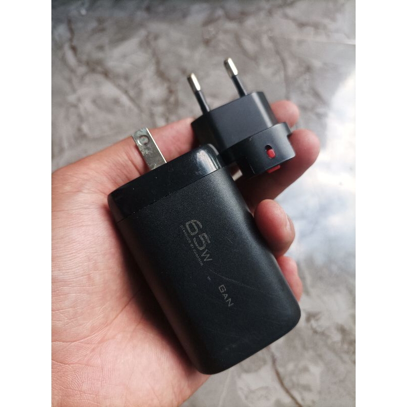 Jual ces/Charger adaptor ESSAGER 65W GaN 3 Port Preloved/second ...