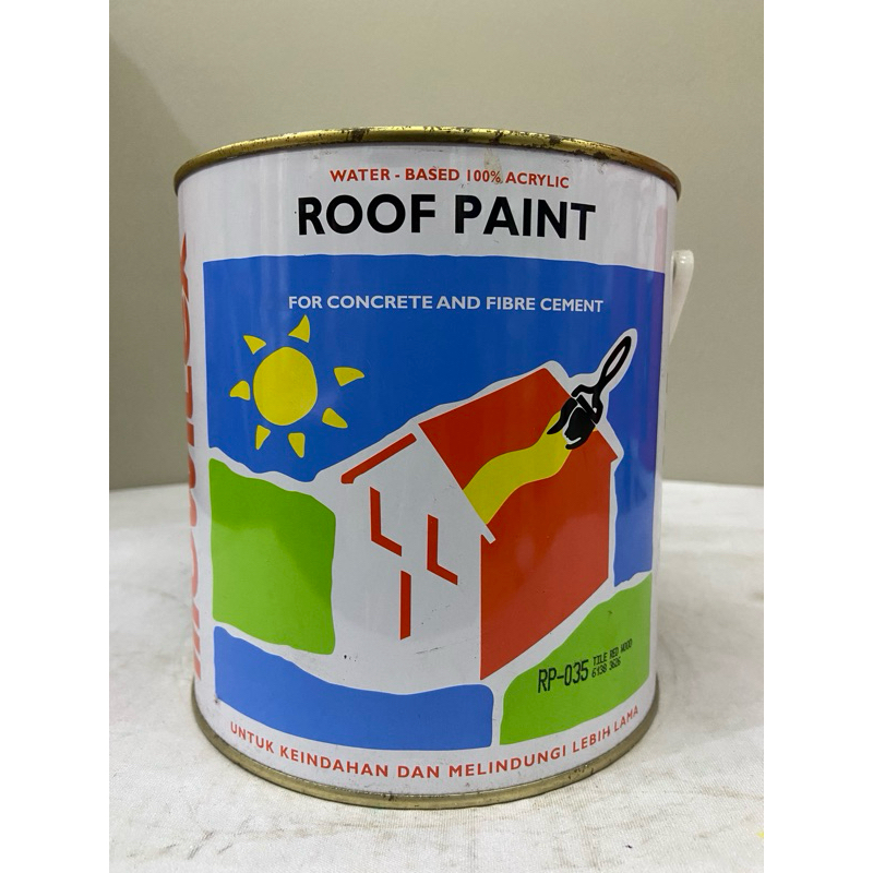 Jual CAT GENTENG/CAT ATAP RUMAH/CAT MOWILEX ROOF PAINT 2,5 LTR | Shopee ...