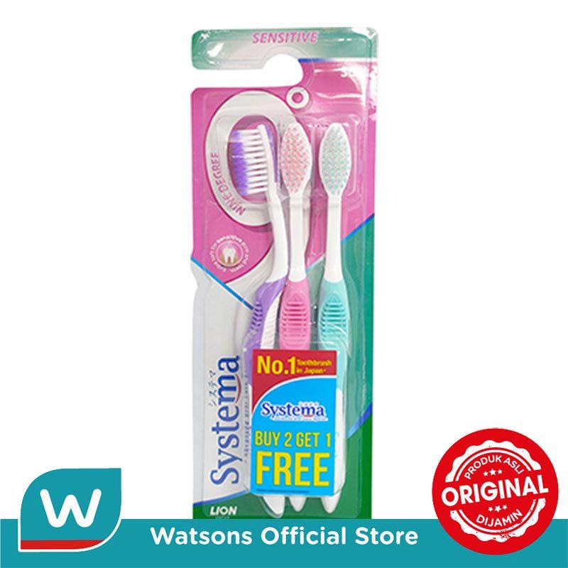Jual Systema Toothbrush Nine Degree Sensitive Kemasan Ekonomis Isi 3 ...