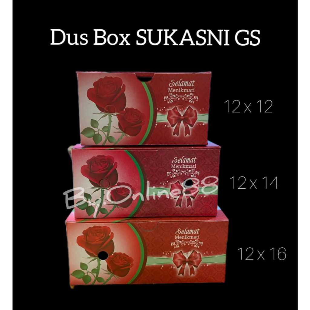 Jual Dus Kue Box GS SUKASNI - Box Kue Makanan/Snack @100pcs | Shopee ...