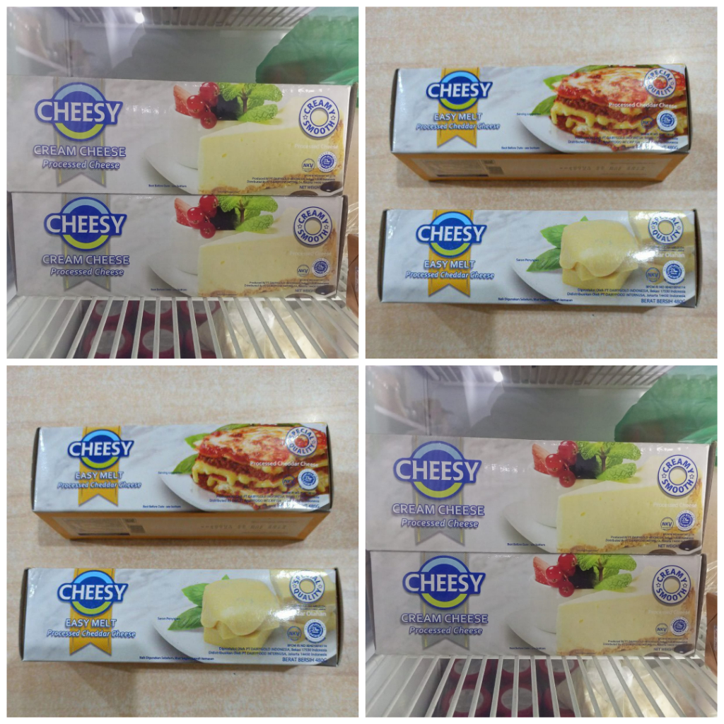 Jual 160g cheesy easy melt processed cheddar cheese / keju cedar ...