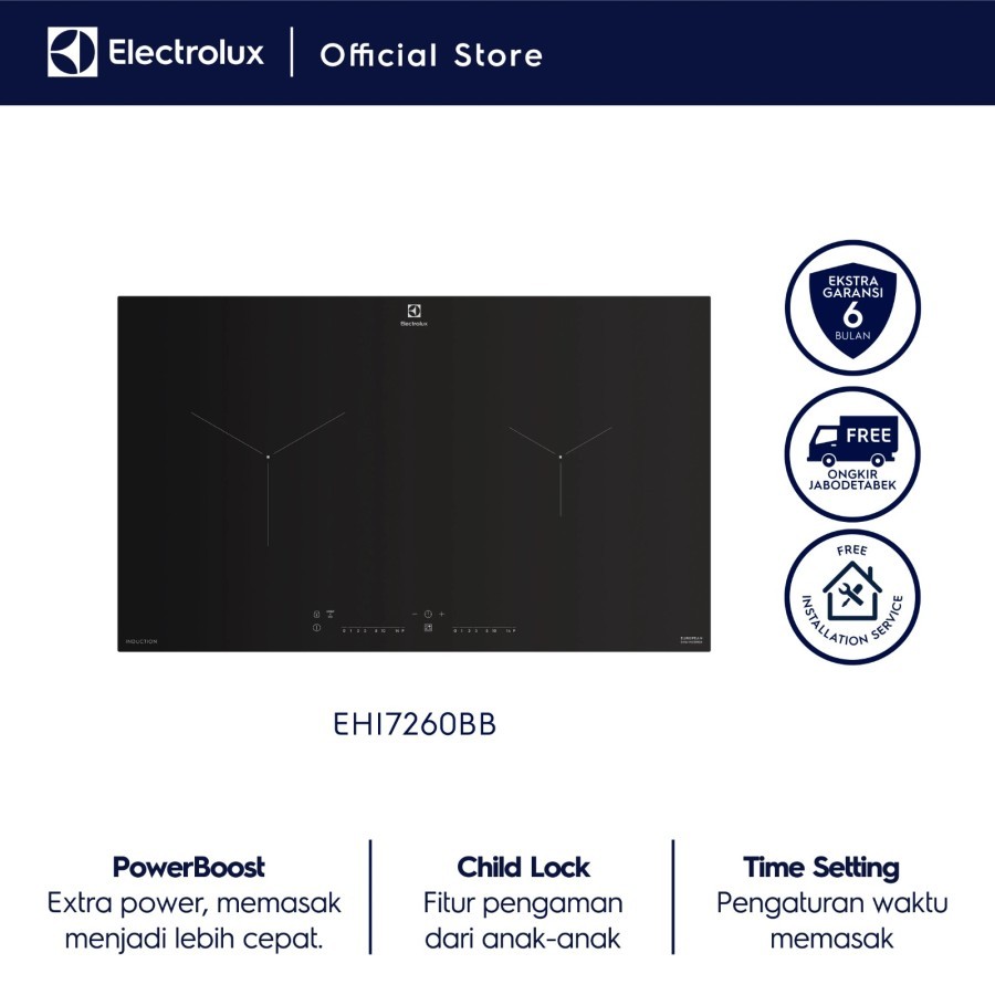 Jual Electrolux Kompor Tanam Induksi 70cm EHI7260BB / EHI 7260BB ...