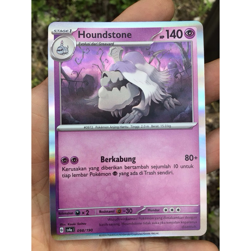 Jual KARTU POKEMON HOUNDSTONE HOLO RARE | Shopee Indonesia