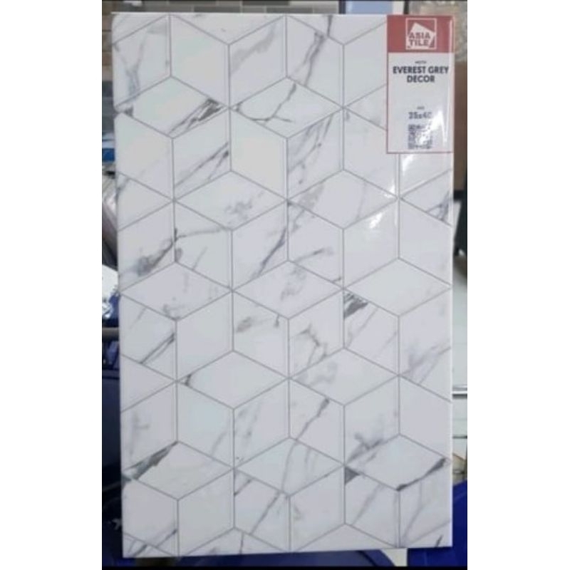Jual Keramik Asia Tile motif Everest decor 25*40 | Shopee Indonesia