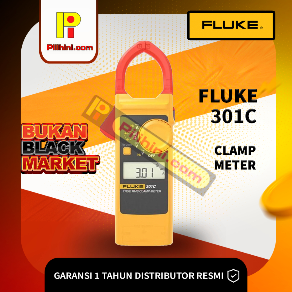 Jual Fluke 301C TRMS Clamp Meter | Shopee Indonesia