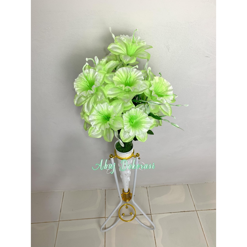 Jual Bunga Amarilis Artificial aron panda 18X pohon sudut ruang tamu ...