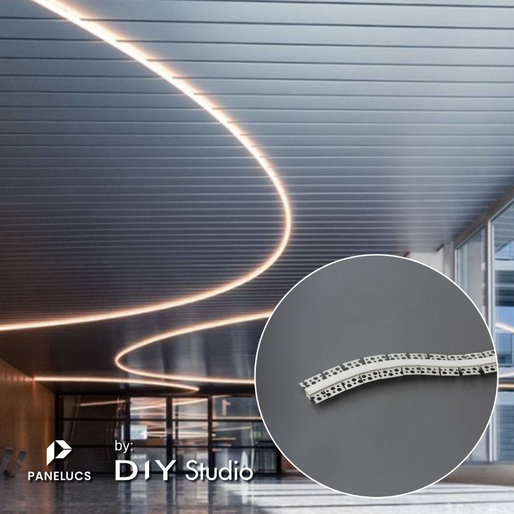 Jual Panelucs cover led plafon aluminium | lis lampu led | housing led ...