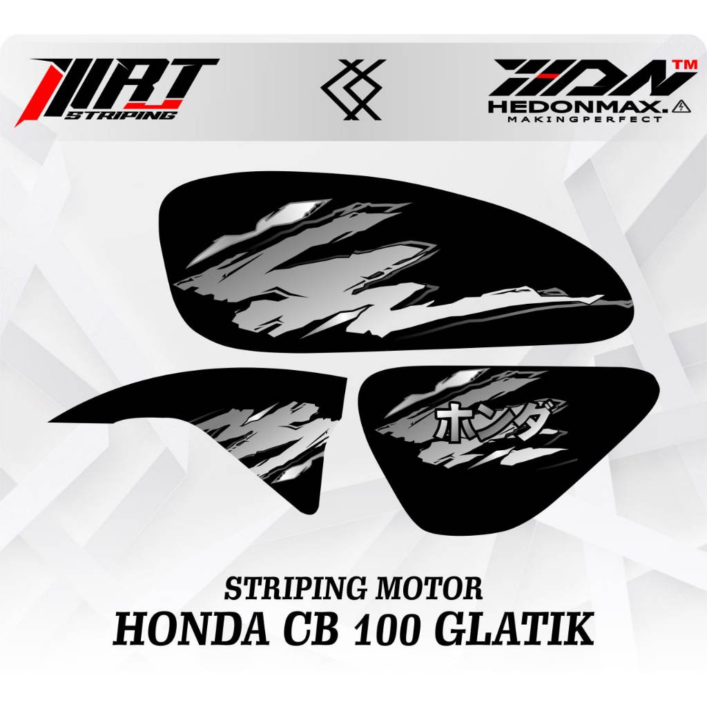 Jual Striping CB 100 - Stiker Transparan CB100 Simpel Retro Vol 2 ...