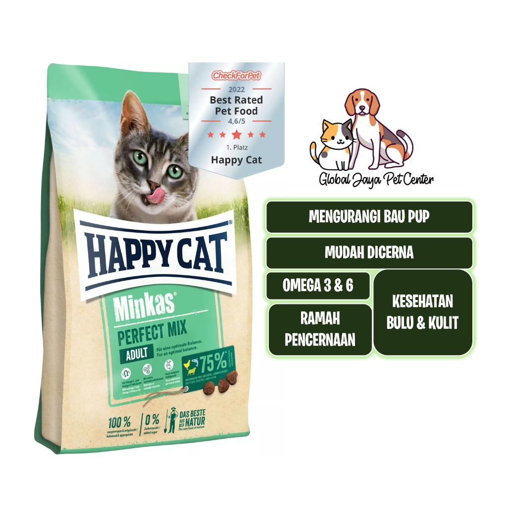 Jual Happy Cat Minkas Perfect Mix Repack | Shopee Indonesia