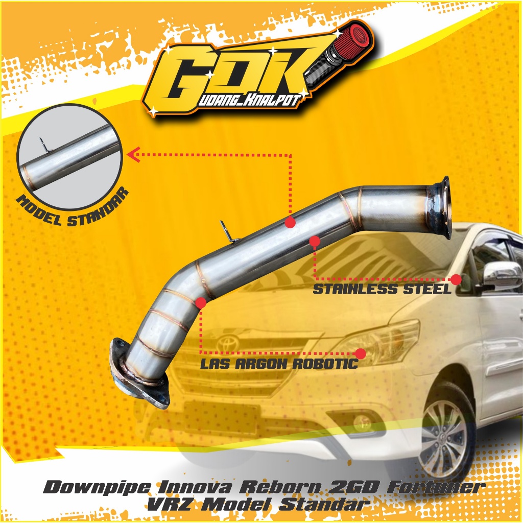 Jual Downpipe Knalpot Racing Innova Reborn - Fortuner Vrz - New Hilux ...