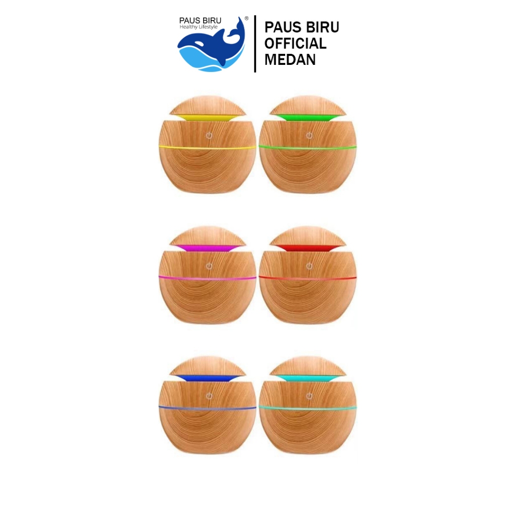 Jual Paus Biru - Humidifier Air Aromaterapi Diffuser Model Bulat Kecil ...
